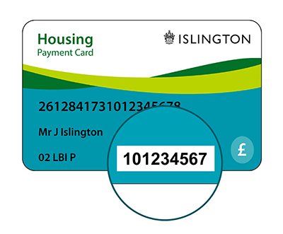 Where to find your rent account number | Islington Council